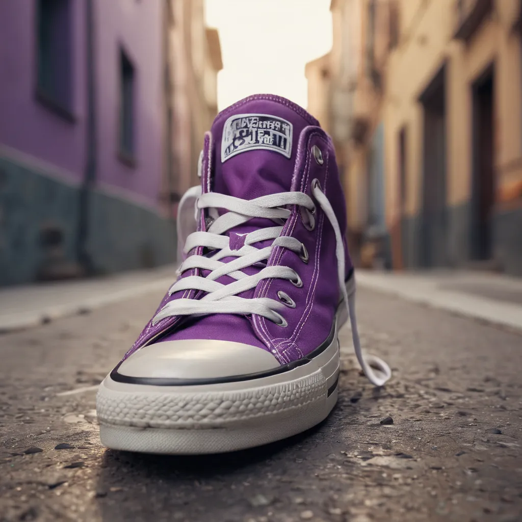 Converse Purple Footwear: Style and Function for Skateboarding