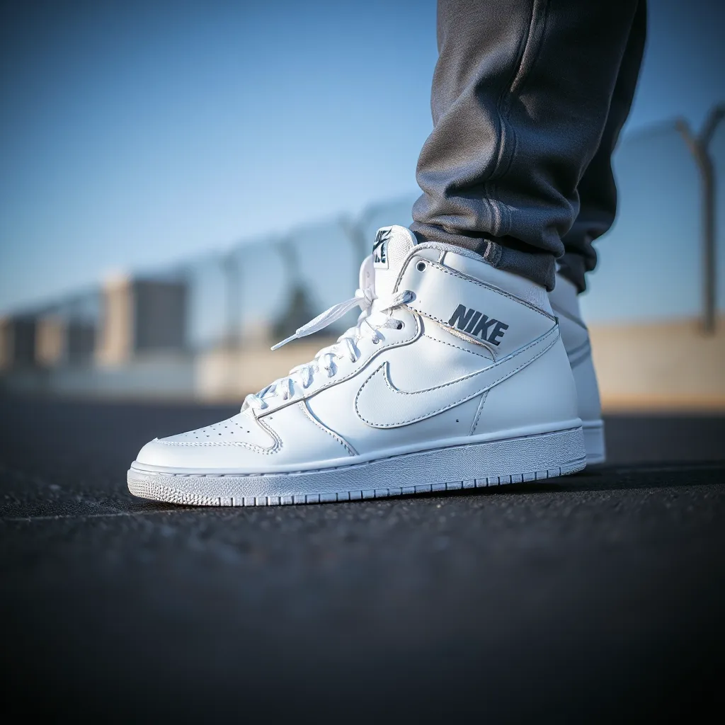 Analyzing the Nike Court Vision High Sneaker in White