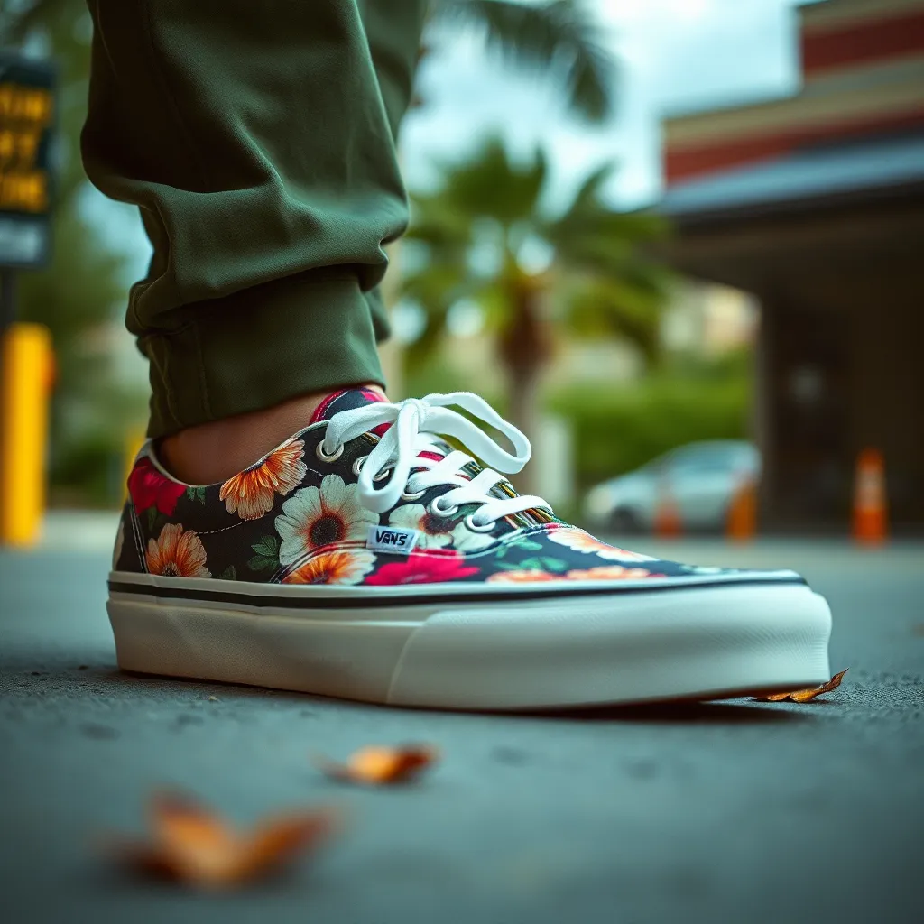 Floral Print Vans: Merging Skate Culture with Style
